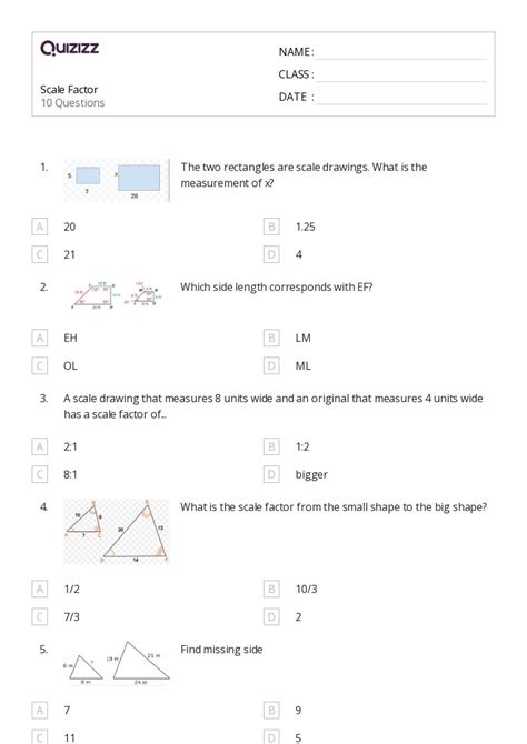 Units And Measurement Worksheets For Th Grade On Quizizz Free Printable