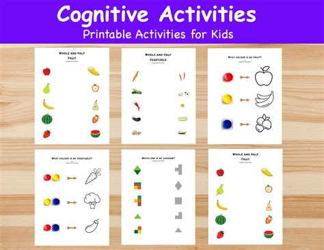 Cognitive Activity Perception Worksheetsmacthing Concentration Worksheets Library
