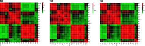 Heatmap Analysis Of Pearson Correlation Of Common Peaks P P Download Scientific Diagram