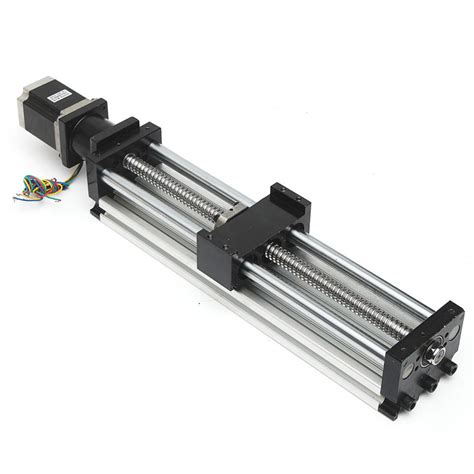 300mm Effective Travel Linear Slider With Nema23 Stepper Motor Cnc Ball Screw Linear Slider Sale