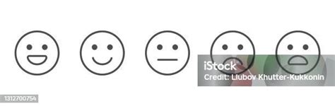 피드백 라인 아트 아이콘 세트입니다 이모티콘 반응을 검토합니다 설문조사 개념 만족도 척도 비즈니스 서비스 소비자 의견 고객