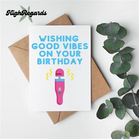 Vibrator Funny Birthday Card Sexual Etsy