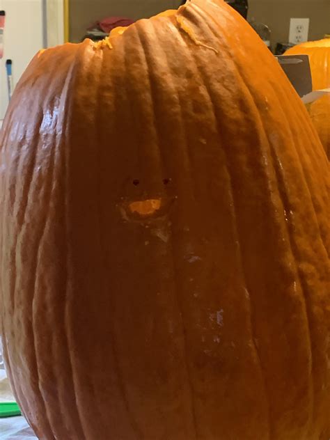 My Little Brother Carved A Really Big Pumpkin For A Really Small Face Scrolller