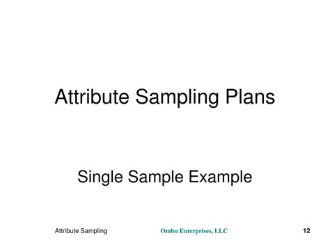 Ppt Understanding Attribute Acceptance Sampling Powerpoint