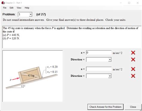 Solved 5 Chapter 3 Part 1 File Edit View Help Problem 1