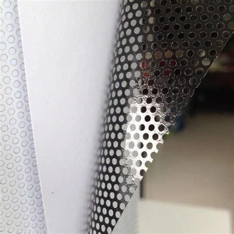 137x30m White One Way Vision Perforated Print Media Vinyl Privacy Window Film Adhesive Glass
