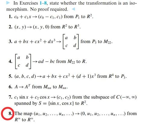 Solved In Exercises 1 8 ﻿state Whether The Transformation