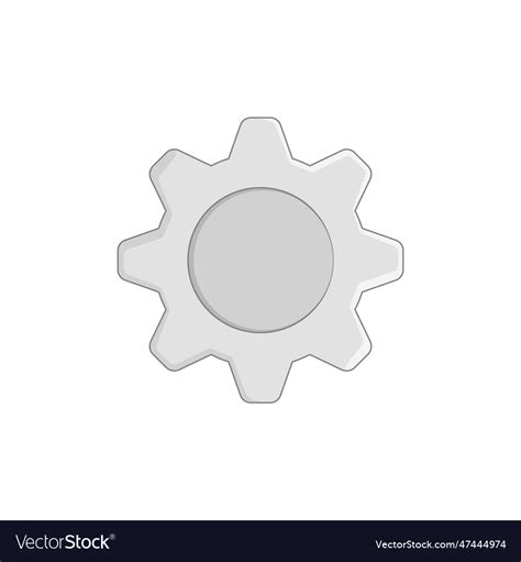 Gear Cog Icon Isolated Icon Design Royalty Free Vector Image