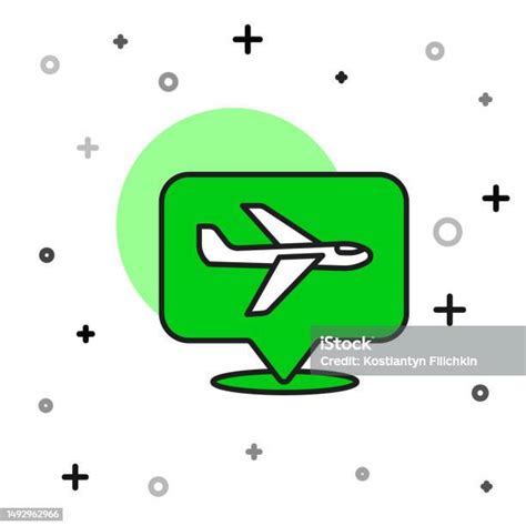 채워진 윤곽선 평면 아이콘은 흰색 배경에 분리되어 있습니다 비행 비행기 아이콘입니다 여객기 표지판 벡터 가득 찬에 대한 스톡