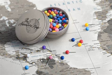 Travel Map Pins Various Color Options Pin Adventure Map