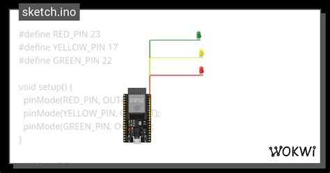SD TrafficLight Wokwi ESP32 STM32 Arduino Simulator