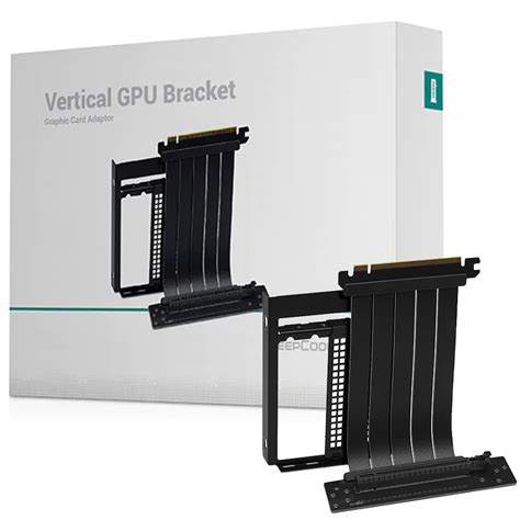Suporte Vertical Gpu Bracket Deepcool Preto Pci E 4 0 16x Com Cabo Riser Para Placa De Vídeo