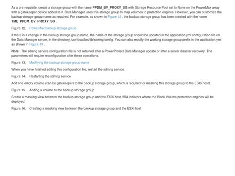 Creating The Powermax Backup Storage Group Dell Powerprotect Data
