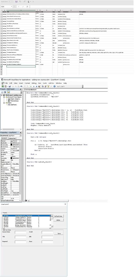 This Is VBA In Excel I Created This In Userform But Chegg Com