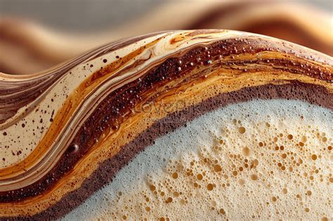 커피 표면 거품