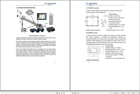 Hirschmann Load Moment Indicator Hc4900 4 Section Boom User Manual