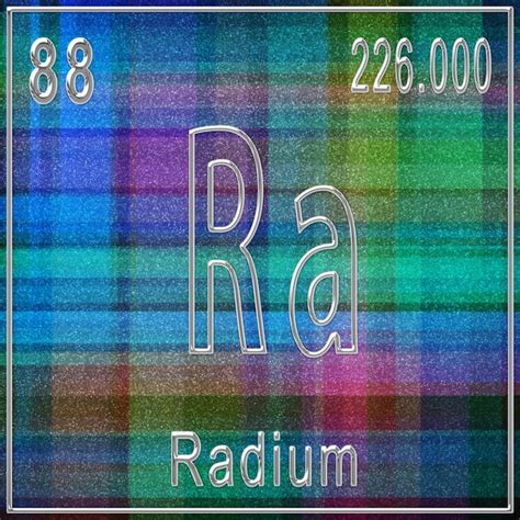 Premium Photo Radium Chemical Element Sign With Atomic Number And Atomic Weight Periodic