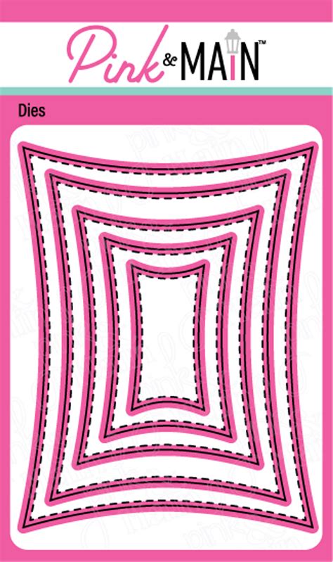 Stitched Rounded Rectangle Dies Pink And Main Llc