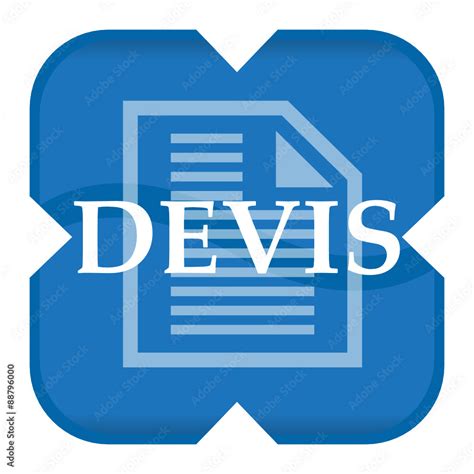 Devis Icon Stock Vektorgrafik Adobe Stock