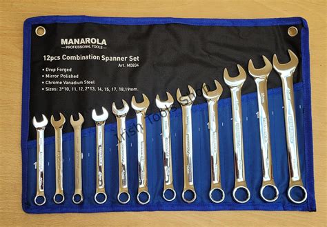 12pcs Combination Spanner Set Irish Tools Shop