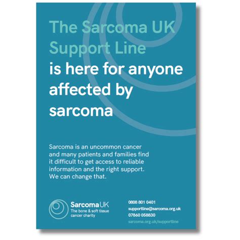 Sarcoma Uk Support Line Flyers Sarcoma Shop