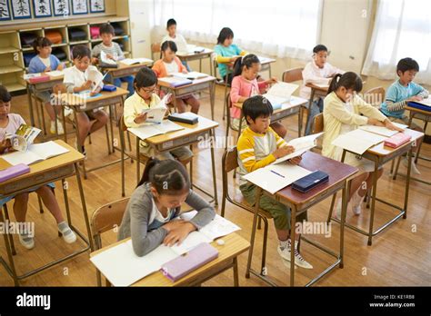 Japanese High School Classroom