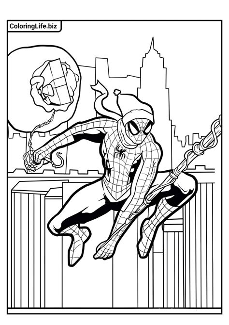 Раскраски Человек Паук Распечатать бесплатно