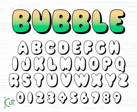 Girly Bubble Letter Fonts
