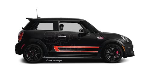 Mini Graphics Jcw Side Stripes 86