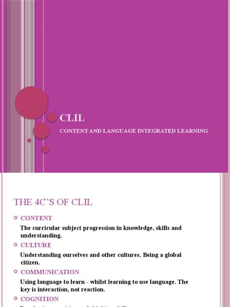 Clil Prezentacja Pdf