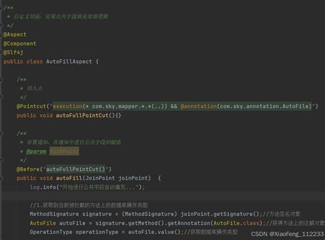 公共字段自动填充 苍穹外卖 Csdn博客