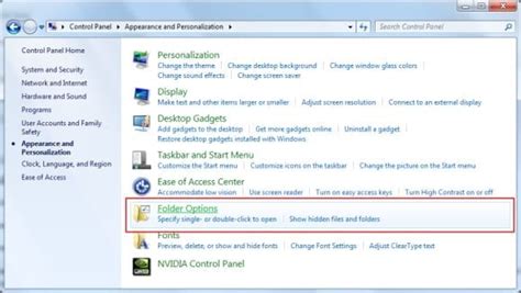 Show Hidden Files And Folders In Windows 7