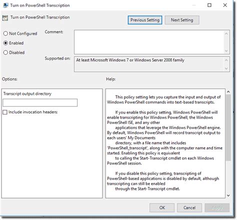 Log Powershell Command Outputs With Group Policy 4sysops