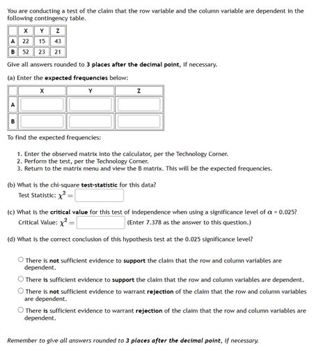 Solved You Are Conducting A Test Of The Claim That The Row