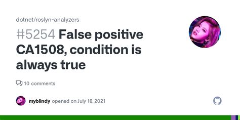 False Positive Ca1508 Condition Is Always True · Issue 5254 · Dotnetroslyn Analyzers · Github