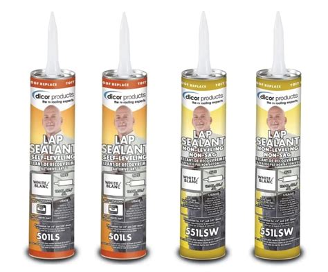 Dicor 501lsw 1 Self Leveling White Lap Sealant 2 Pack And Dicor 551lsw