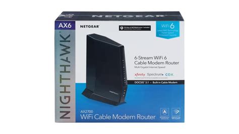 Netgear Nighthawk Wi Fi Cable Modem Router Black Delivery Near Me Doordash