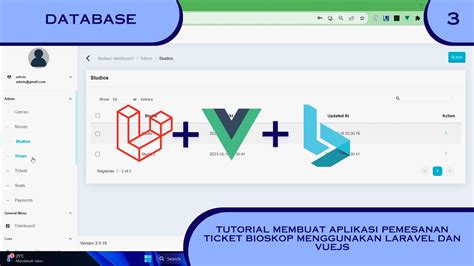 3 Database Management Tutorial Membuat Aplikasi Pemesanan Tiket