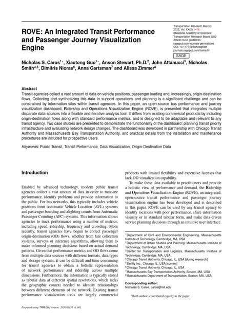 An Integrated Transit Performance And Passenger Journey Visualization