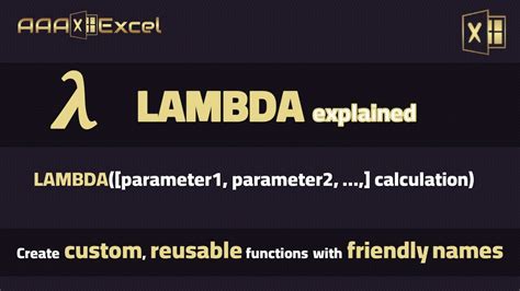 λ Lambda Explained Create Custom Reusable Functions With Friendly