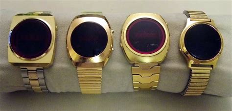 Collection Of Mens Digital Led Wristwatches From The 1970… Flickr