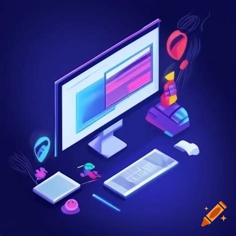 Minimalist Icon Of A Computer Screen Representing Web Design Service On