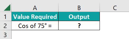 COS Excel Function Formula Examples How To Use