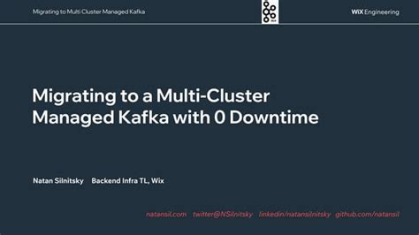 migrating to multi cluster managed kafka apachekafkail ppt