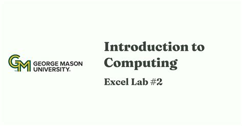 Excel Lab 2