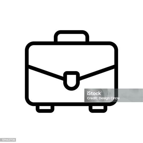 서류 가방 벡터 윤곽선 아이콘입니다 은행 및 금융 기호 Eps 10 파일 가방에 대한 스톡 벡터 아트 및 기타 이미지 가방 경매 금융 Istock
