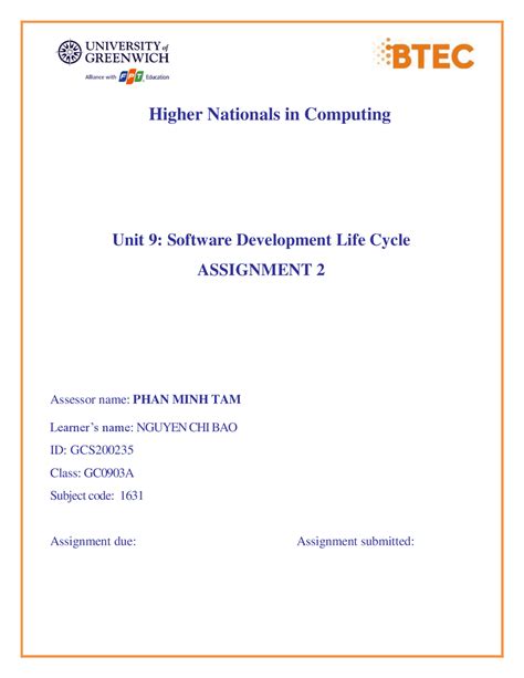 Sdlc Full Assignment 2 Study Guides Projects Research Software