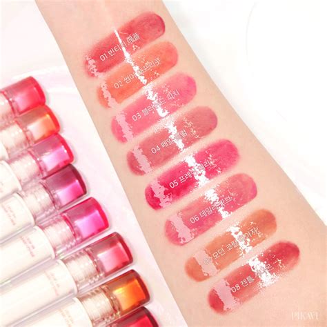 데일리 청순 립의 정석♥ 클리오 크리스탈 글램 틴트 전색상 발색 네이버 포스트