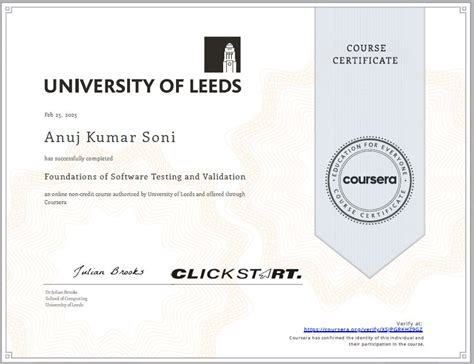 softwaretesting qualityassurance learning universityofleeds coursera… anuj kumar soni🖱️