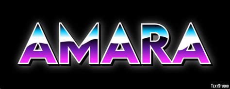 Amara Text Effect And Logo Design Name
